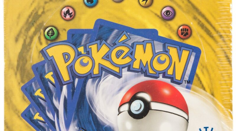 Pokemon 1st Edition Booster Box Lifts Trading Card Games Auction Over ...